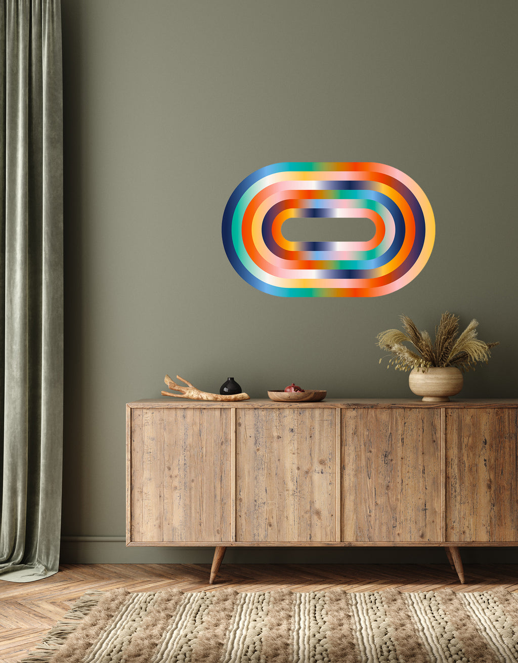 Segment wall decal, artwork by PosterLad for BLIK