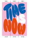 Time Is Now Wall Panels, BLIK peel-and-stick decor, art by PosterLad