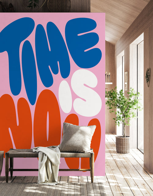 Time Is Now Wall Panels, BLIK peel-and-stick decor, art by PosterLad