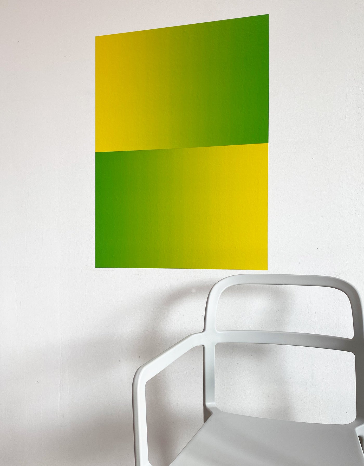 Yellow Gradient Rectangle Dry Erase Wall Decal by BLIK