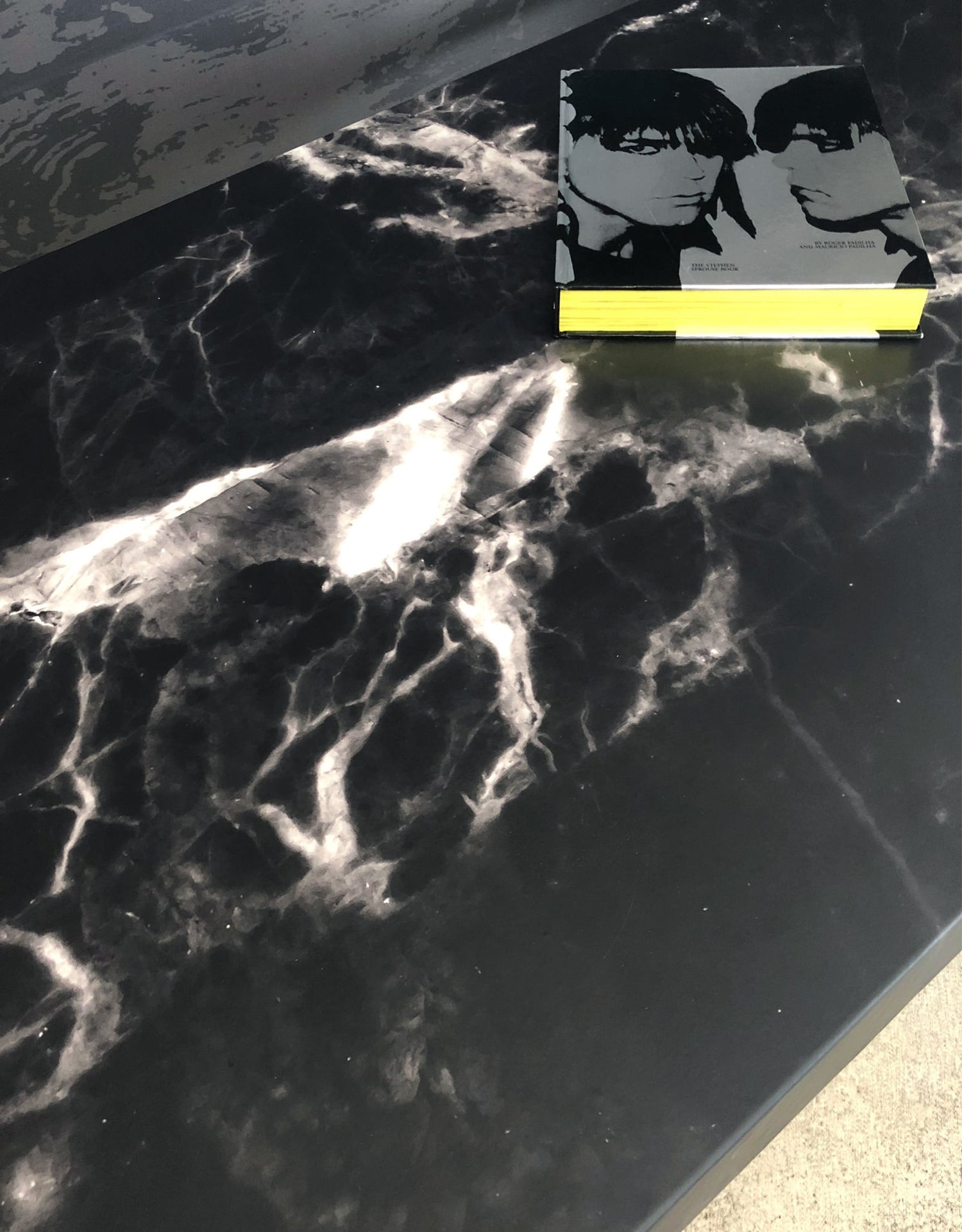 Black Marble Surface Skin furniture decal