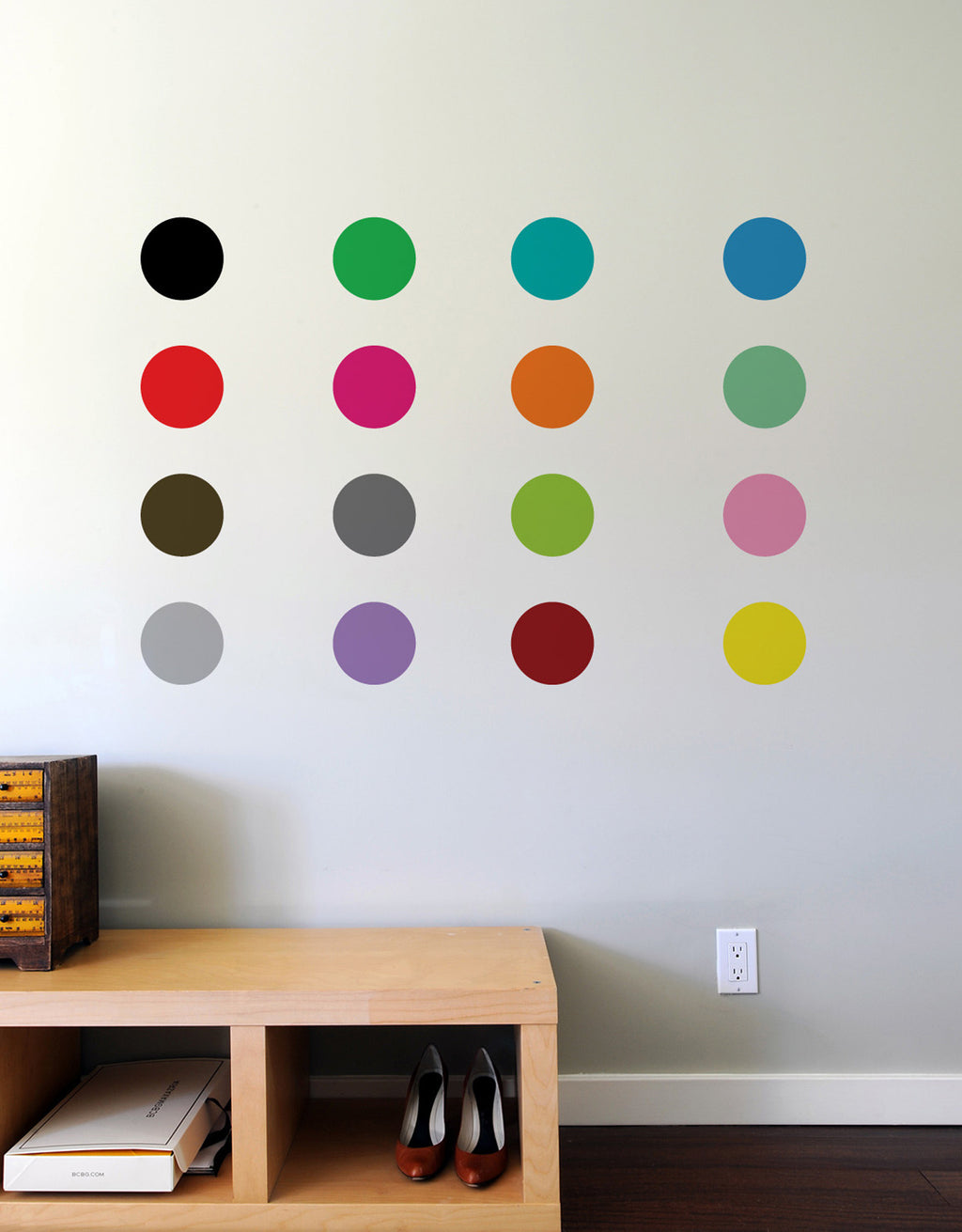 Colorful Polka Dot Wall Decals | Blik Sweet 16
