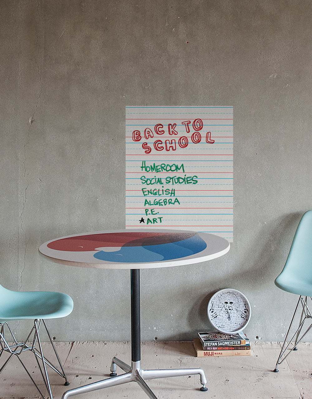 Writing Paper Dry Erase Wall Decal