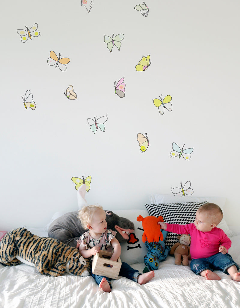 Butterfly Wall Art Stickers | Butterfly Vinyl Decals | Blik
