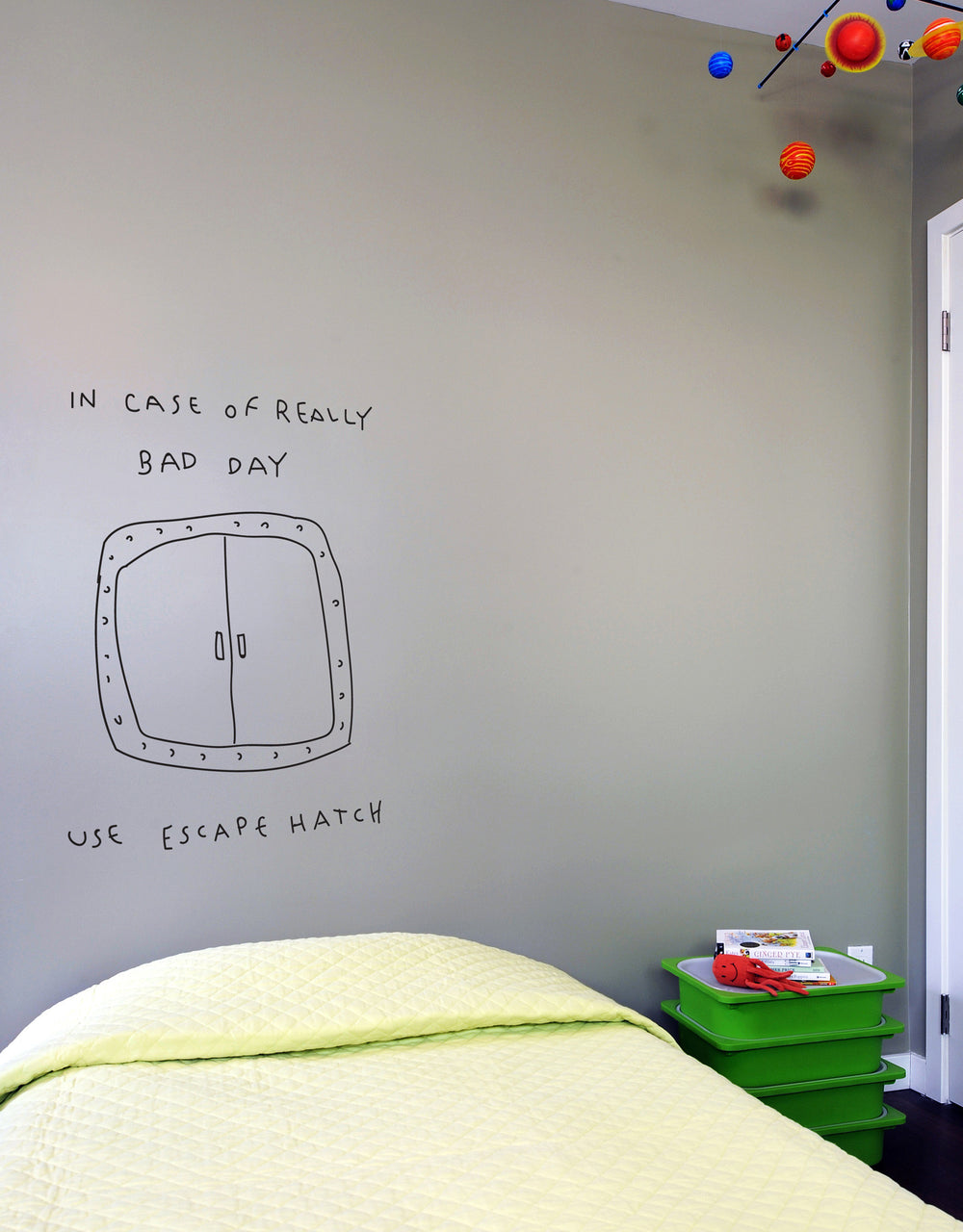 Escape Hatch Vinyl Wall Decoration | Funny Vinyl Wall Decals