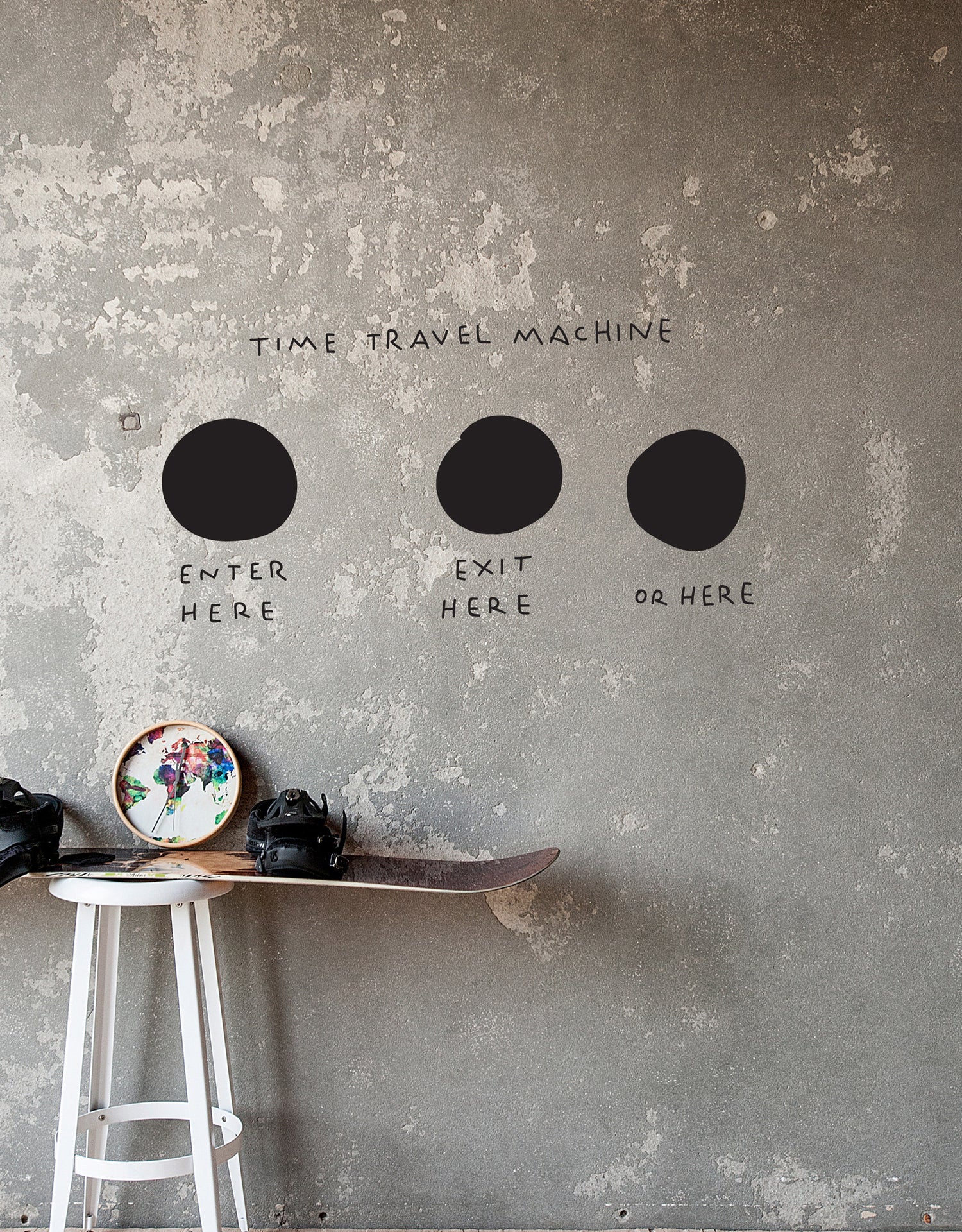 Time Machine Wall Decal