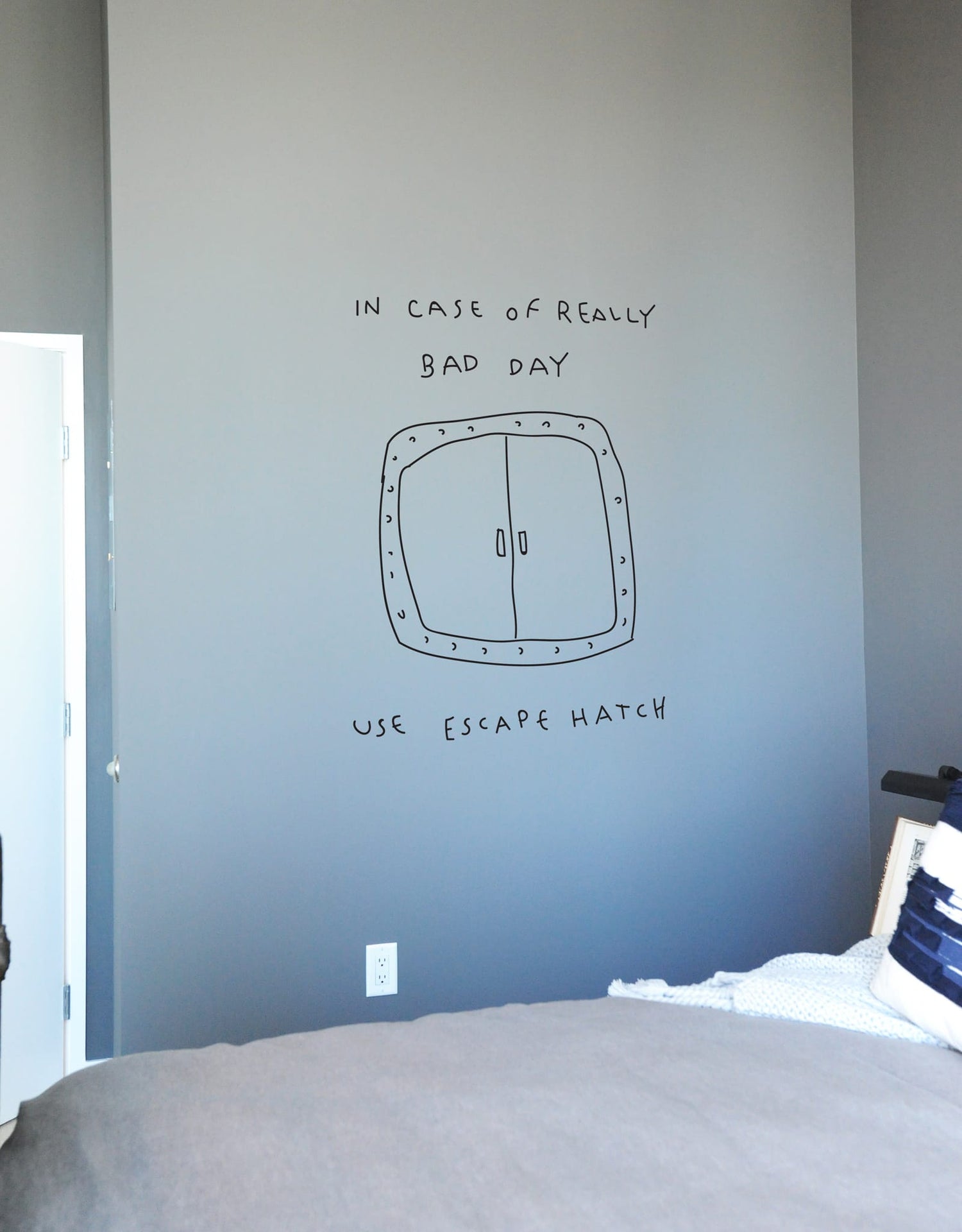 Escape Hatch Vinyl Wall Decoration | Funny Vinyl Wall Decals