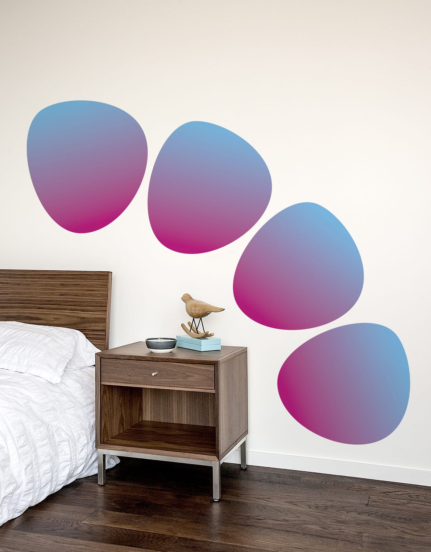 Pink Gradient Pebble Dry Erase Wall Decal by BLIK