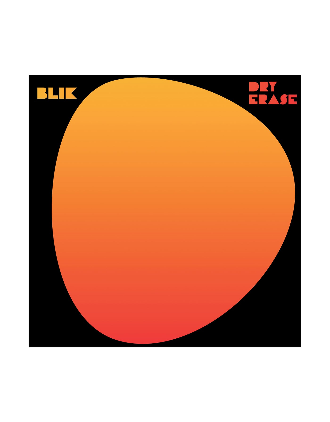 Orange Gradient Pebble Dry Erase Wall Decal