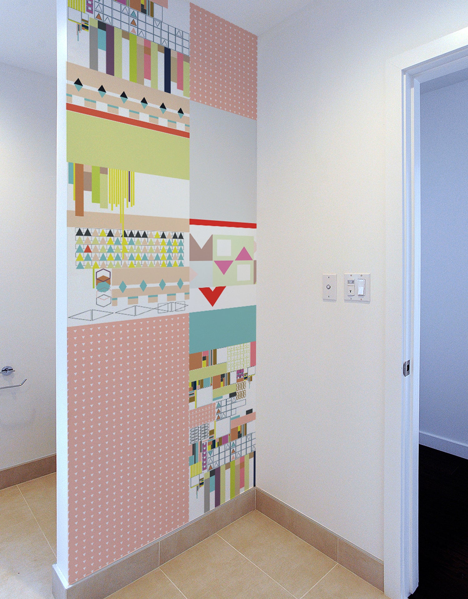 Geo 1 ~ Pattern Wall Tiles removable wallpaper decals