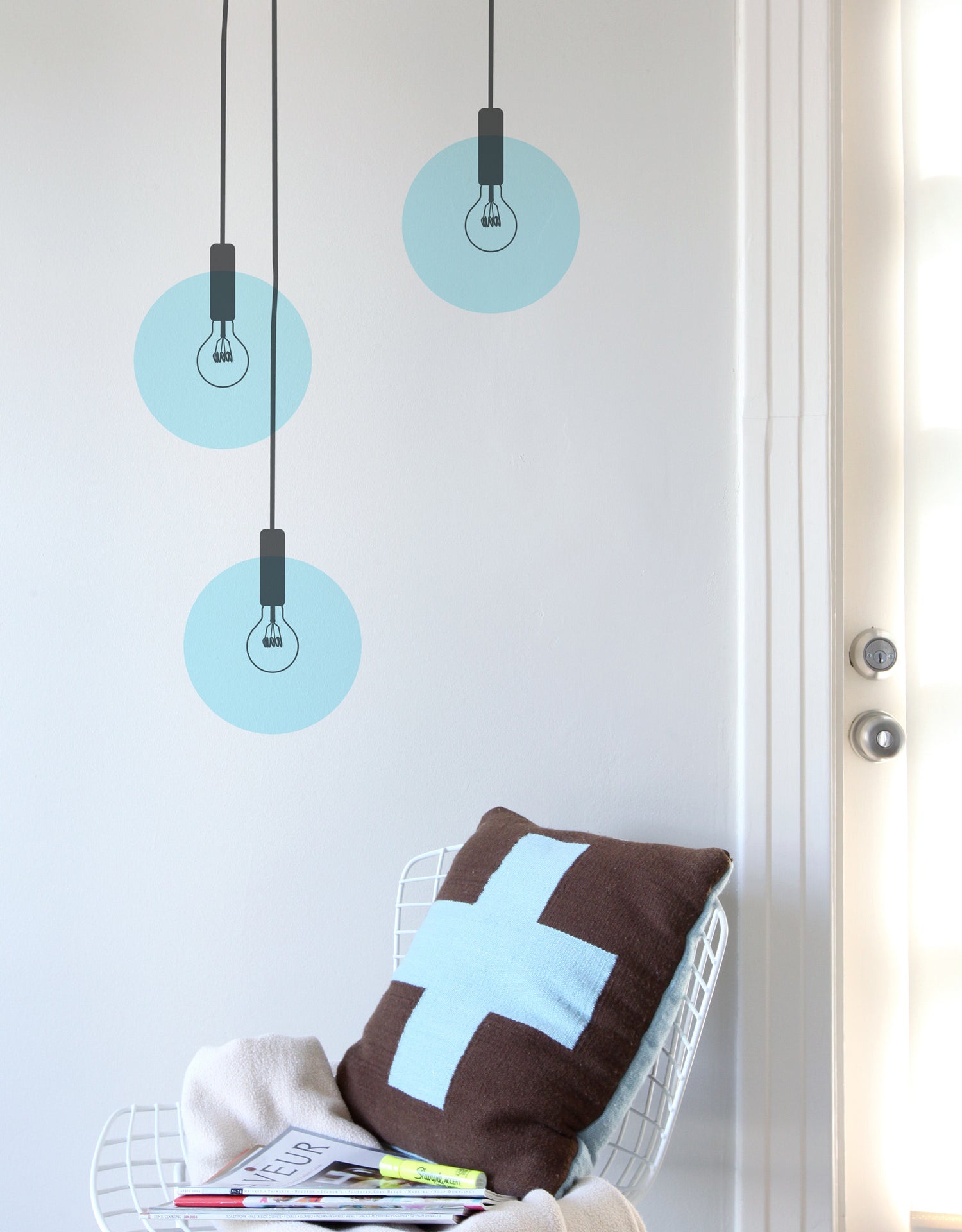 Industrial Light Wall Decal | Bubble Lights Vinyl Wall Decal