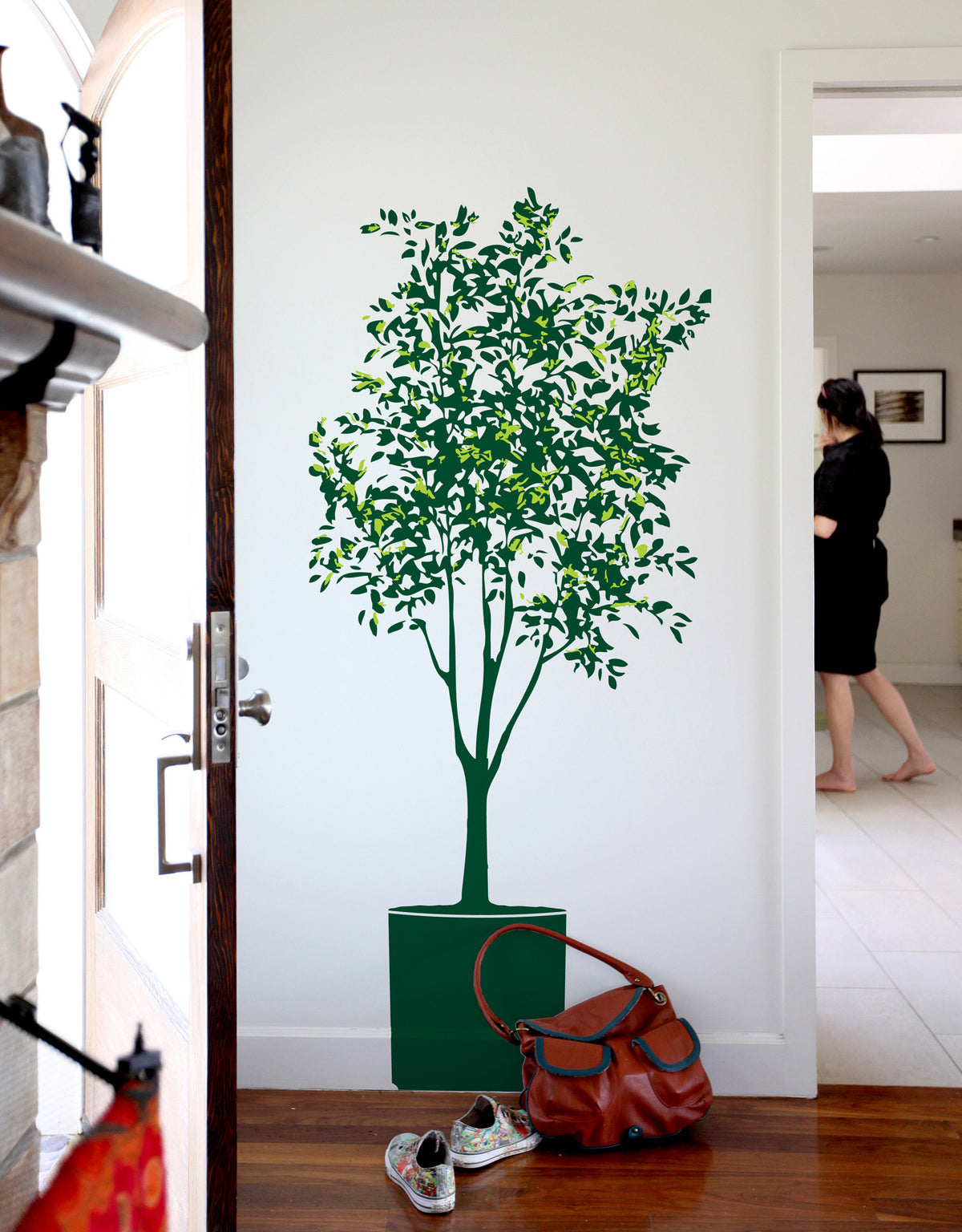 Removable Vinyl Tree Wall Decal | Olive Tree Graphic | Blik