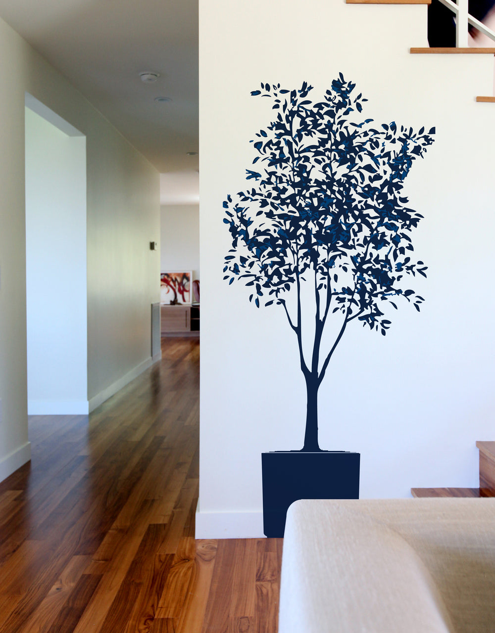Removable Vinyl Tree Wall Decal | Olive Tree Graphic | Blik
