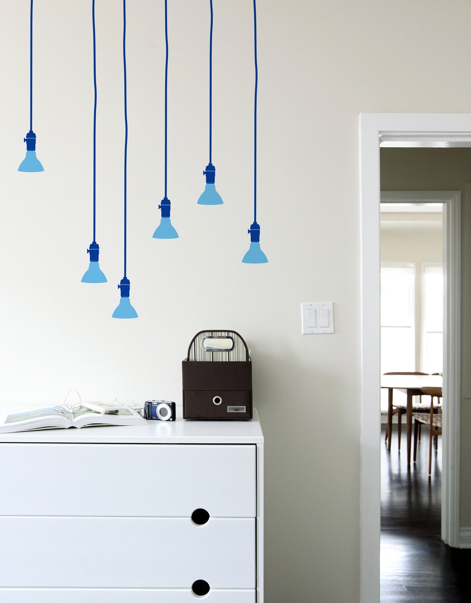 Hanging Light Bulb Wall Decal | Light Bulb Wall Stickers