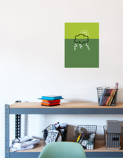 Small Color Block Dry Erase Wall Decal by Blik