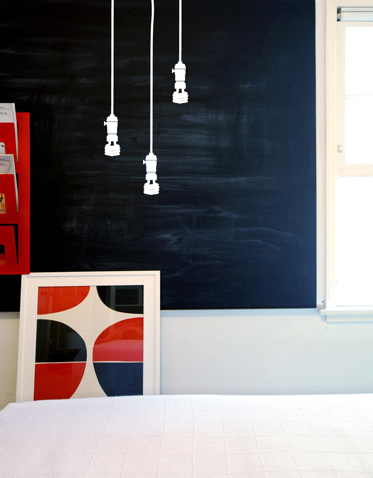 Hanging Light Bulb Wall Decal | Light Bulb Wall Stickers