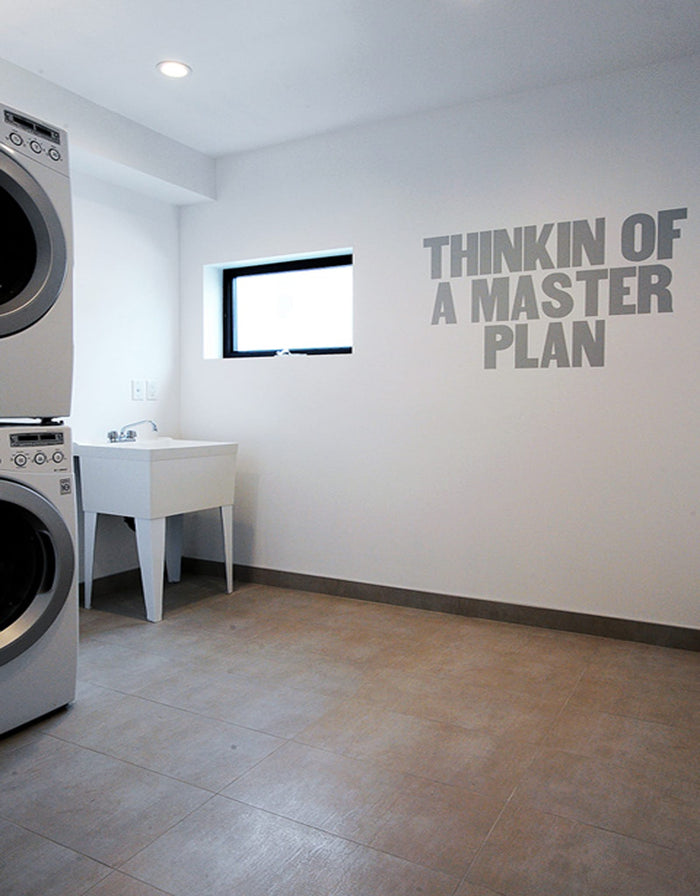 Thinkin of a Master Plan Decal | Lyric Wall Art Vinyl Decal